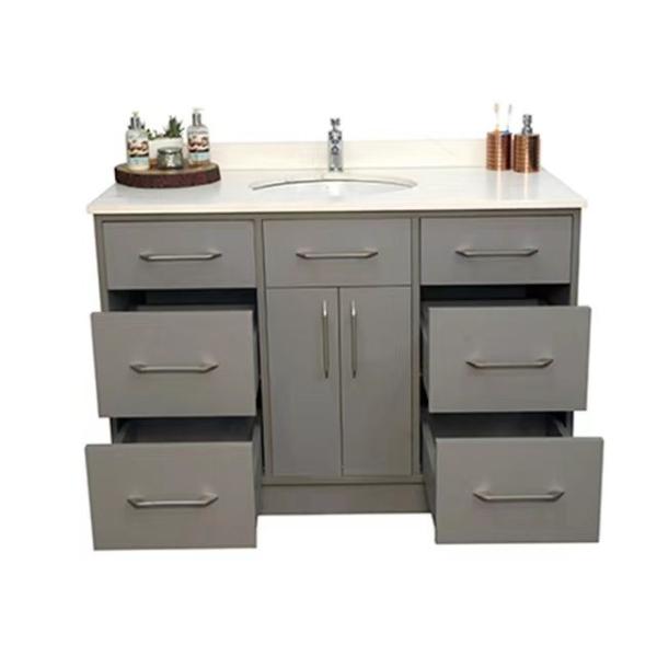 Quality Economic Hotel Room Cabinets Modern Bathroom Vanity Cabinets Marble Facet for sale
