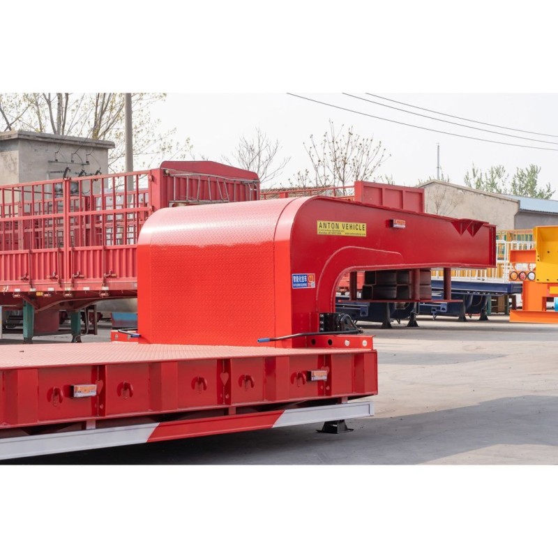 High-Strength Multi Flat Truck Low Flat/ Low Bed Semi-Trailer 70--100 Tons for Export