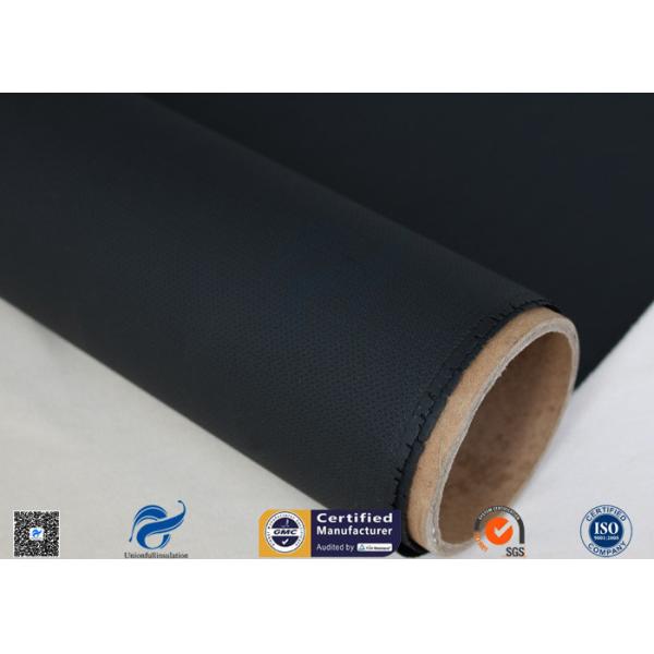 Quality Heat Resisting Silicone Coated Fiberglass Fabric 18oz Black Acrylic Coating for sale