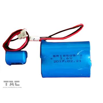 Quality ER18505 3.6V LiSOCl2 Battery For Bike Computer Auto Lock Primary for sale