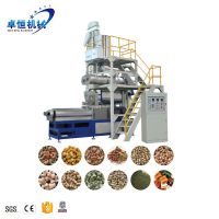 Quality Double Screw Extruder Machine for Food Plant Sinking Fish Feed Pellet Production for sale