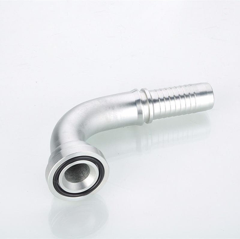 High Quality Carbon/Stainless Steel Hydraulic Hose Fittings 3000pis 90 Elbow Flange Fittings
