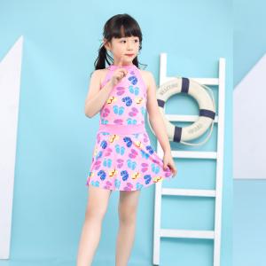 Quality Sunny Girls Swim Suit Two Pieces Shirt Girl Push Up Swimsuit For Children for sale