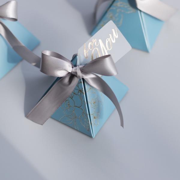 Quality Recyclable Angel Gift Box Square Crossing Candy Dragee Boxes for sale