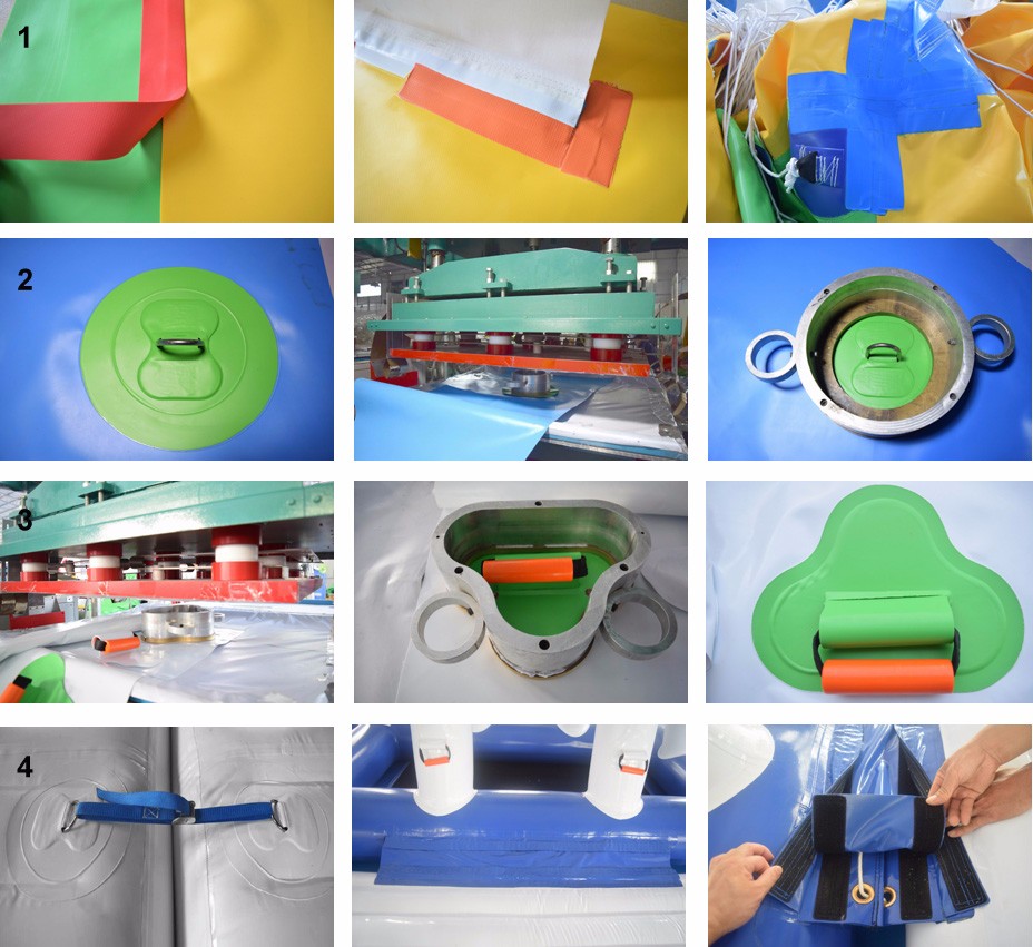 Bouncia Water Park Design Giant Aquapark Inflatable Water Park, Inflatable Water Games For Kids And Adults With TUV Certificate