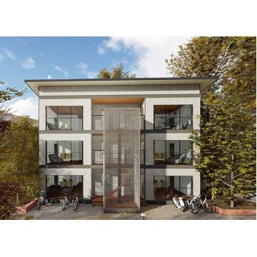 Luxurious Prefabricated Steel House Light Steel Frame Movable Apartment Custom