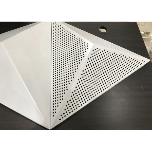 Quality Sound Absorption Coefficient Ceiling Clouds / Perforated Metal Ceiling Tiles for sale
