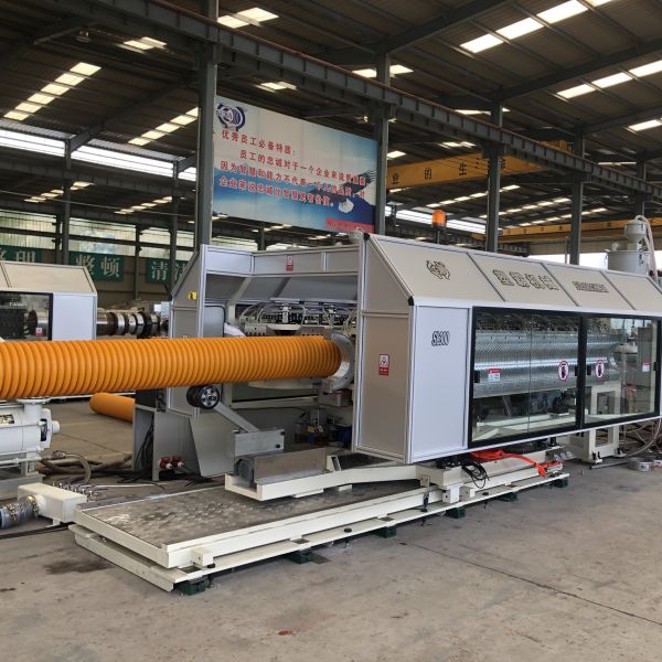 Quality Water Cooling Type Plastic DWC Pipe Machine Corrugated PP/PE Pipe Making Machine for sale