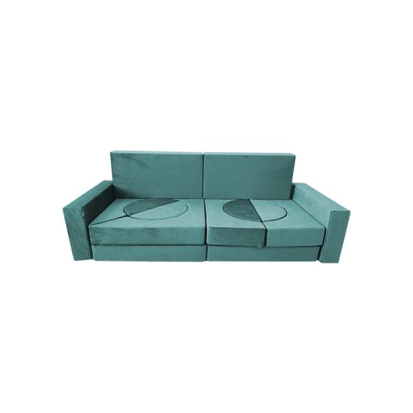 Quality Wrinkle-Resistant Foam Play Couch 14PCS Modular Foam Playroom Sofa for sale