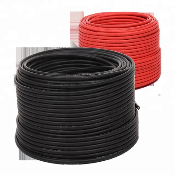 Quality 6mm2 Solar Photovoltaic Cable Twin Core Waterproof for sale