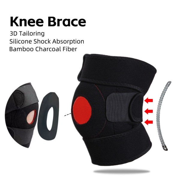 Quality Adjustable Open Patella Knee Brace for sale