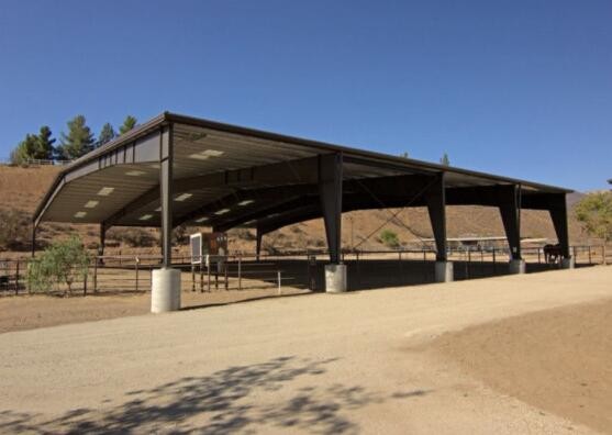Quality Light Steel Frame Open Bays Sheds for Construction Sites for sale