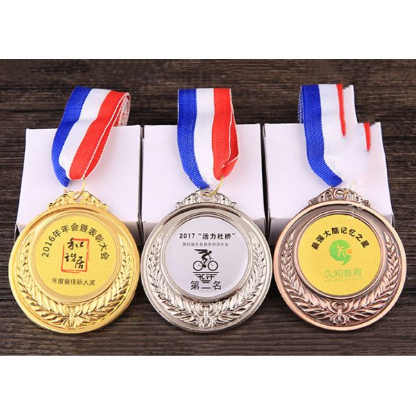 Quality 65mm Diameter Kids Metal Medals , Personalized Metal Sports Souvenirs for sale