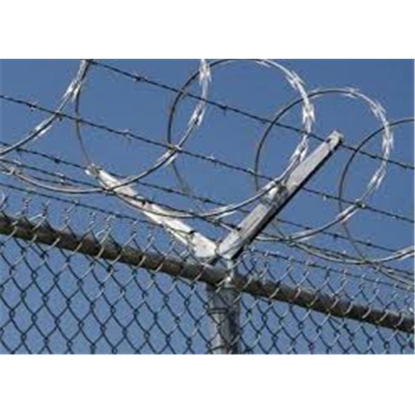 Quality 6 Strand 45° Barb Wire Arm For Chain Link Fence for sale