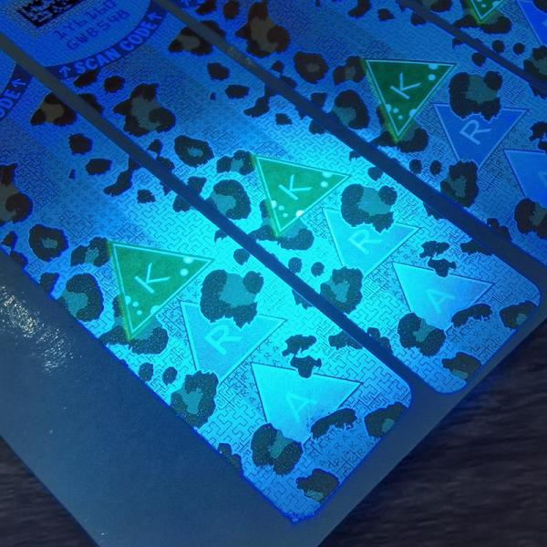 Quality Durable Custom Security Stickers Waterproof Vinyl Rectangle Barcode Glossy for sale