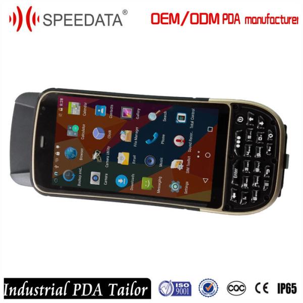 Quality Mobile Handheld UHF RFID Reader , Computer Rugged Portable Rfid Reader Phone 1M Range for sale