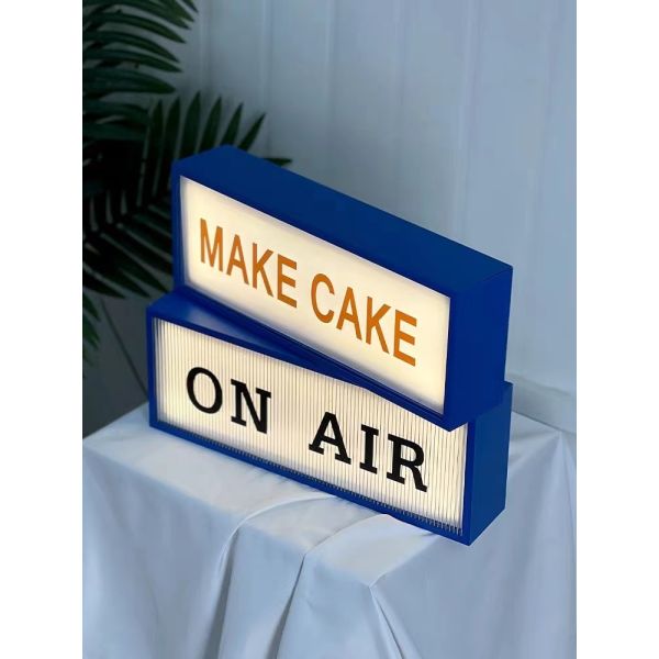 Quality Mobile charging store light box replaceable panel desktop logo signboard for sale