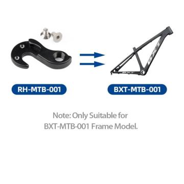Quality Black Carbon Mountain Bike Frame Rear Derailleur Bracket Aluminum Alloy for sale