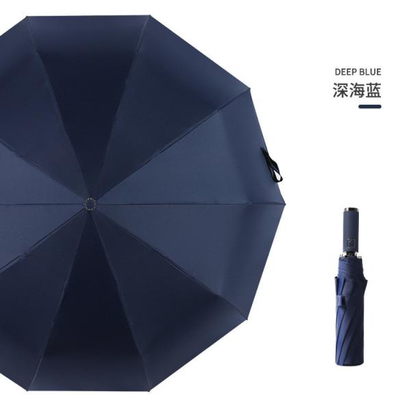 Quality Personalized Logo Printed Auto Open 3 Fold Business Umbrella with Rubber Coated for sale