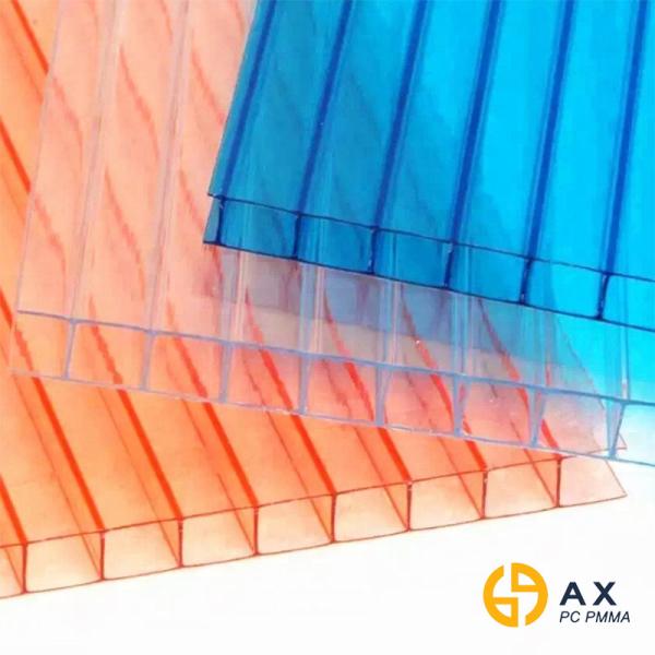 Quality Anti Fog Twin Wall 6mm Polycarbonate Hollow Sheet for sale