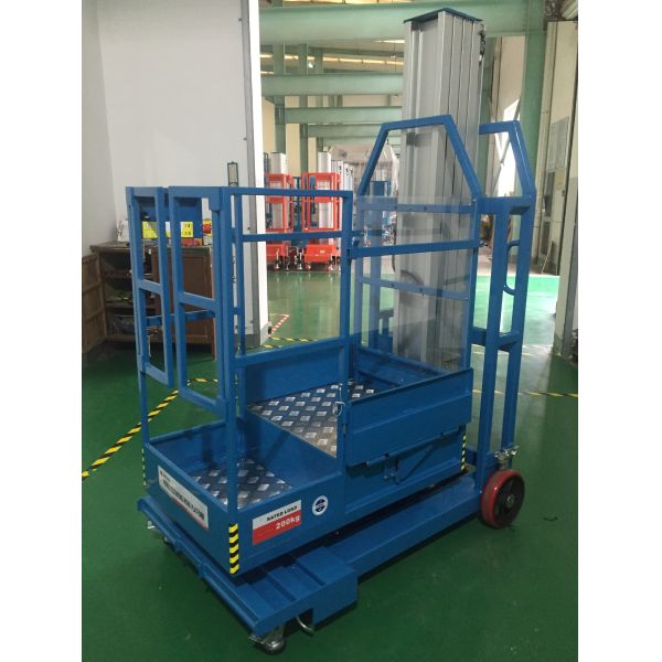 Quality 2.8m Mast Type Electric Order Picker , Semi - Electric Mobile Stock Picker for sale