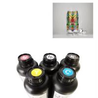 Quality UV Ink CMYK+V for Epson dx7/dx5/dx4 printer head 1L use for phone case leather for sale