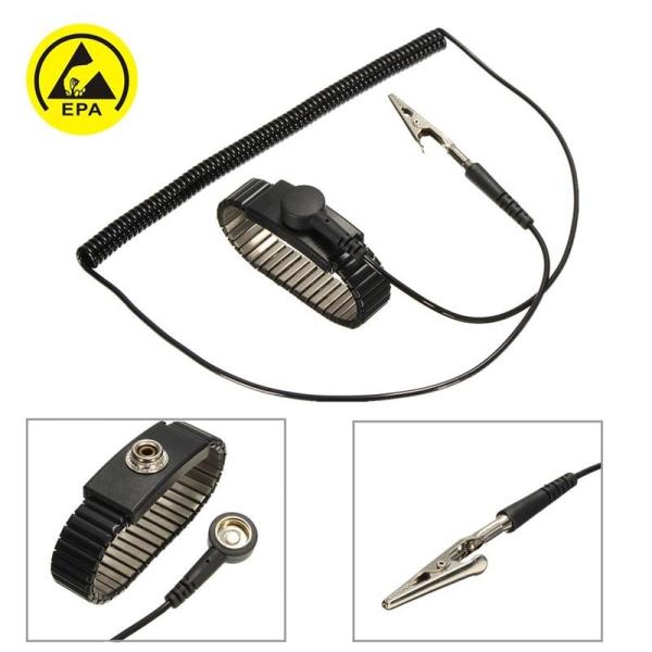 Quality Adjustable ESD Anti Static Electricity Bracelet Hand Ground Wireless Clip for sale