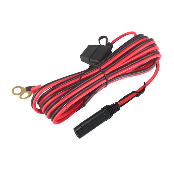 Quality 15A Sae Battery Charger with O Ring Terminal Car Extension Cable 2ft for sale