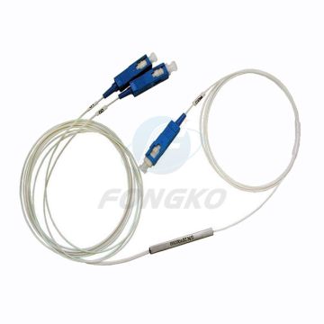 Quality 1x2 Sc Apc Plc Rack Mount Fiber Optic Splitter 2 In 1 Out for sale