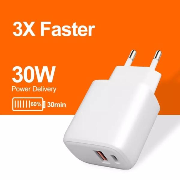 Quality 30W EU Plug Travel Charger For Fast Charging Laptops / Projectors for sale