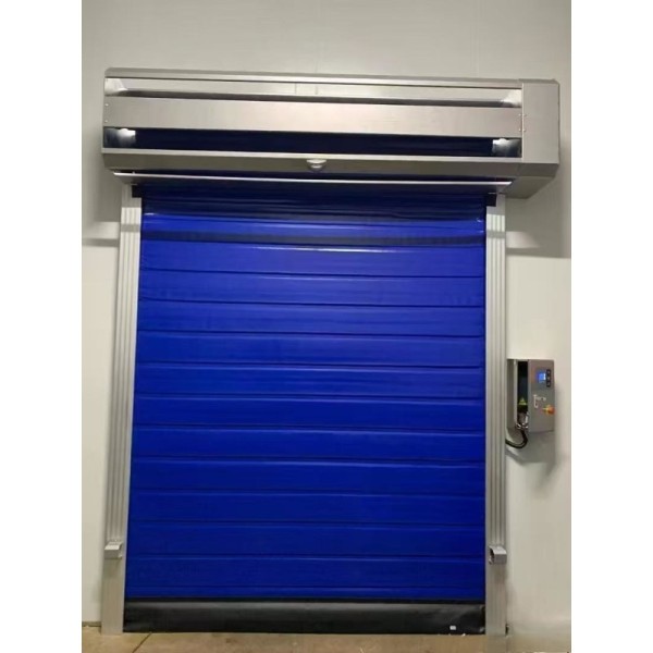 Quality Blue Robust High Speed Cold Storage Doors For Harsh Environments for sale