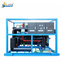 Quality 50Ton Automatic Direct Cooling Block Ice Machine For Fish Industry 210kw for sale