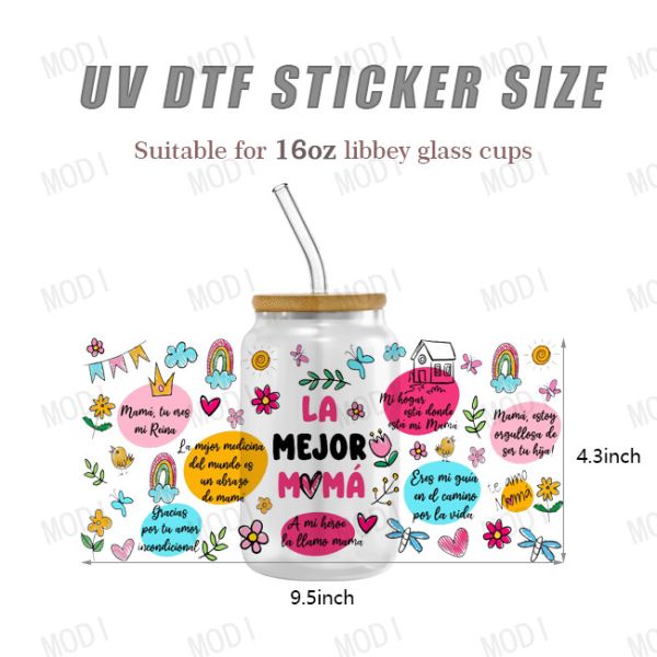 Quality UV DTF Transfer For Mom'S Day PET Material Preferred By UV Printers for sale