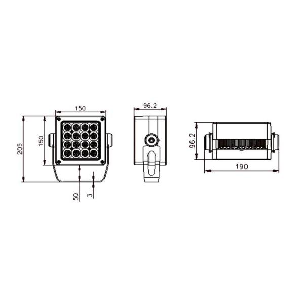Quality Parking Lot Waterproof LED Floodlight IP65 36W LED Flood Light for sale