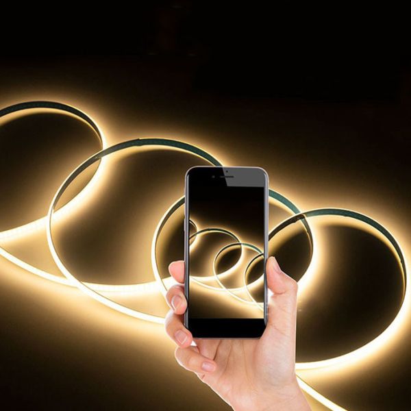 Quality Cutting Flexible Cob Led Strip 3mm 5mm 90 Ra Single Color Linear Light for sale