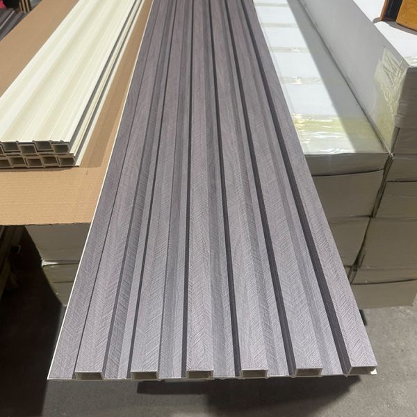 Quality Wood Plastic Composite Cladding Fluted Wall Board WPC Interior Wall Panel for sale