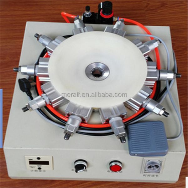 Quality E27 E22 desktop type lamp base press crimping machine, automatic lamp base hand for sale