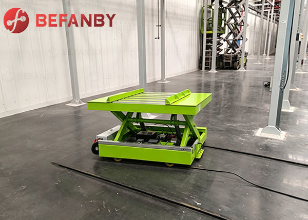 Quality Four Wheels Electric Transfer Cart For Light Industry 1 - 300T Load Capacity for sale