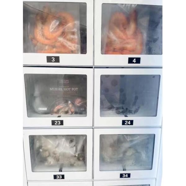 Quality Oyster Vending Machine With Cooling System and Lockers 24V Electric Heating for sale