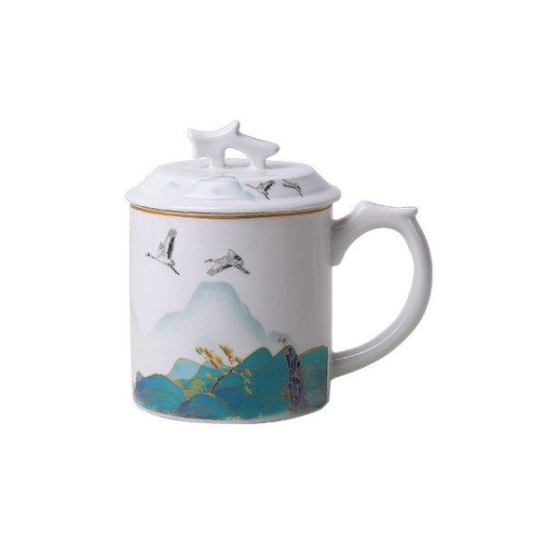 Quality Procelain Mug Customization 400ml Ceramic Cup Gift Coffee Bottle Non-slip Handle for sale