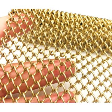 Quality Bronze Spiral Wire Softness Flexible Mesh Curtain For Decoration for sale
