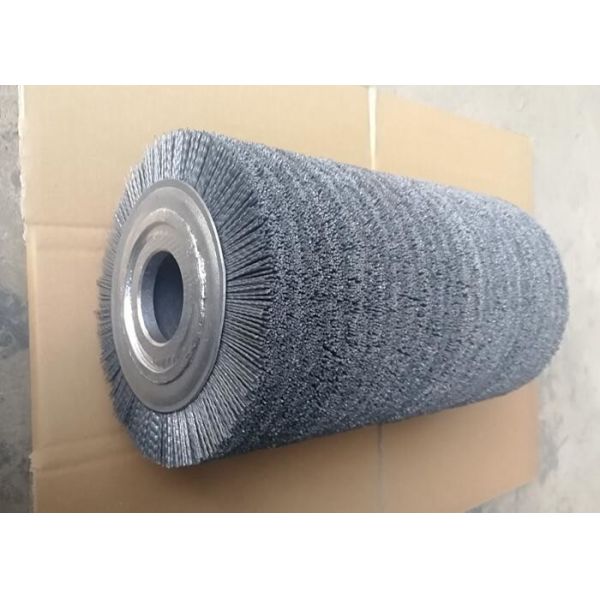 Quality Grit 120 Industrial Roller Brushes Wire Drum Wood Wheel Brush For Woodworking for sale