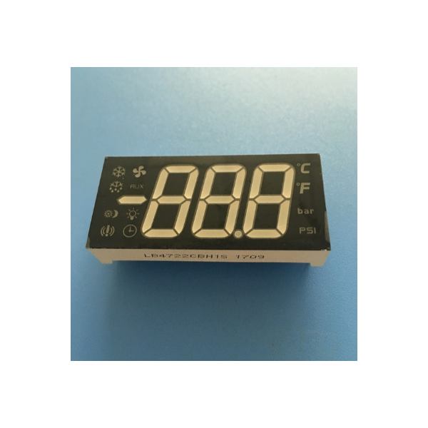 Quality Ultra bright blue customized Triple Digit 7 Segment LED Display Common anode for for sale