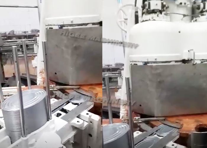 Higee canned food meat corned beef filler seamer canned meatloaf filling seaming machine