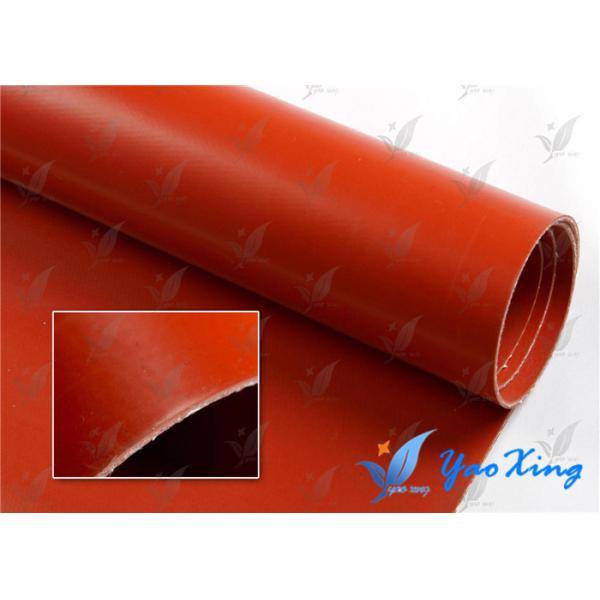 Quality Aging Resistant Silicone Coated Fiberglass Fabric Two Sides Silicone Rubber for sale
