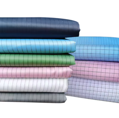 Quality Cleanroom Workwear ESD Dust-proof Fabric, Anti-static, Twill Weave for sale