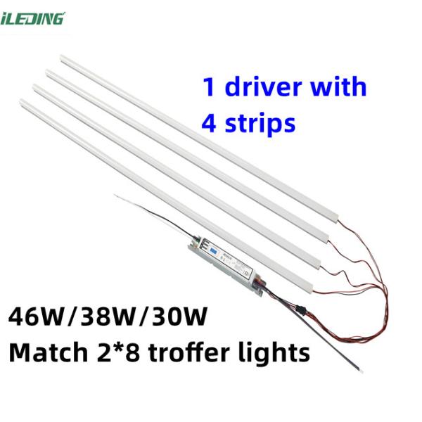 Quality 145lm/w Energy Saving Dimming LED Magnetic Linear retrofit Kit with Emergency for sale