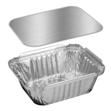 Hotel Silver Aluminum / Aluminium Containers For Food Takeaway Packaging