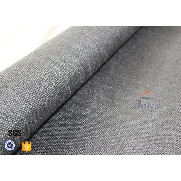 Quality 800gsm Black Vermiculite Coated Fiberglass Fabric Thermal Insulation Materials for sale
