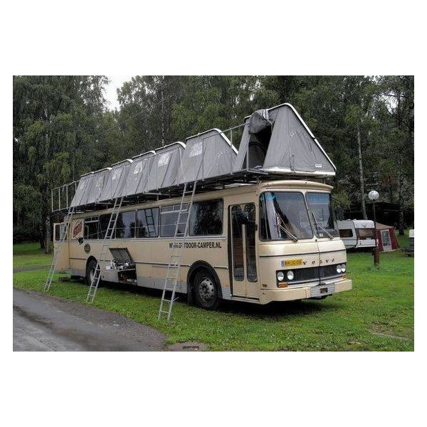 Quality Fiberglass Hard Shell Roof Top Tent UV Protection 210x145x95cm Unfold Size for sale